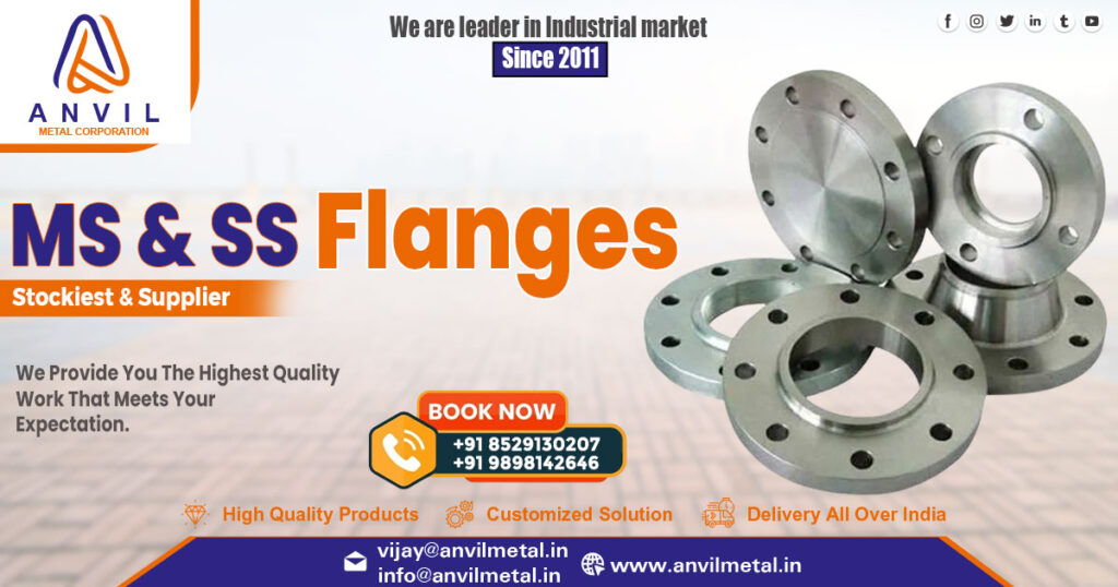 Supplier of MS and SS Flanges in Gujarat – Anvil Metal Corporation